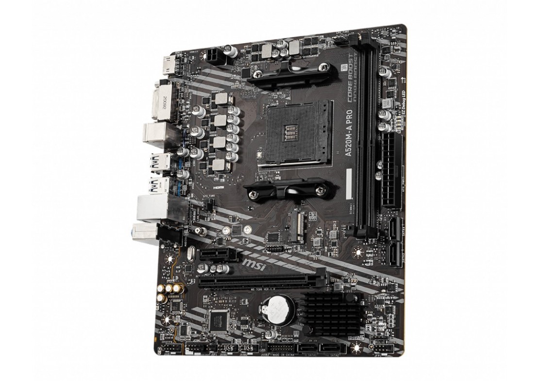 MSI A520M-A PRO carte mère AMD A520 Emplacement AM4 micro ATX