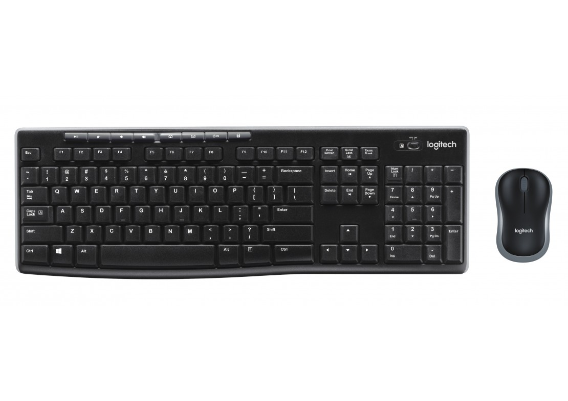 Logitech Wireless Combo MK270 clavier USB AZERTY Français Noir